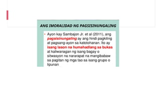 Mga Isyung Moral Tungkol sa Kawalan ng Paggalang.pptx