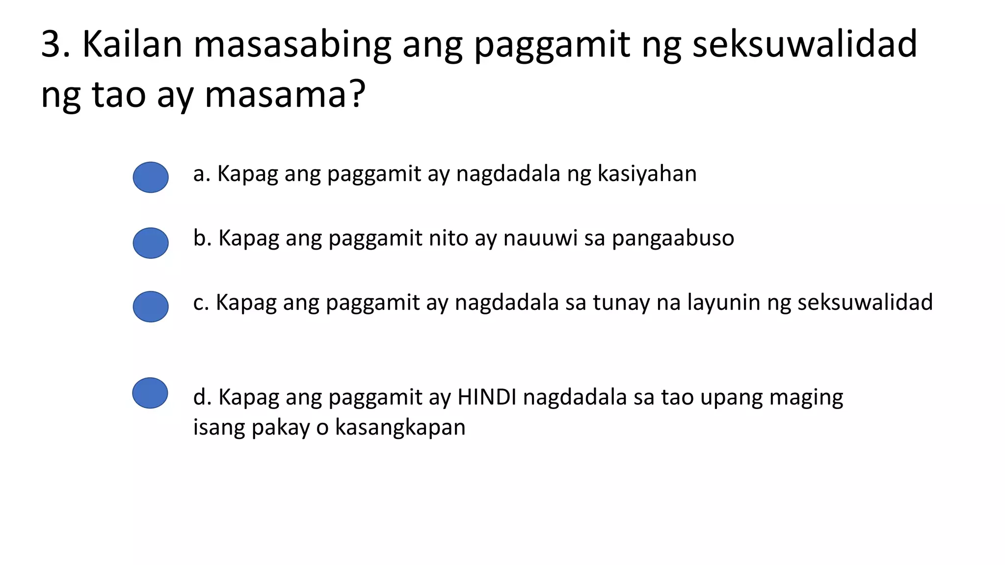 MGA ISYUNG MORAL TUNGKOL SA SEKSUWALIDAD | PPTX