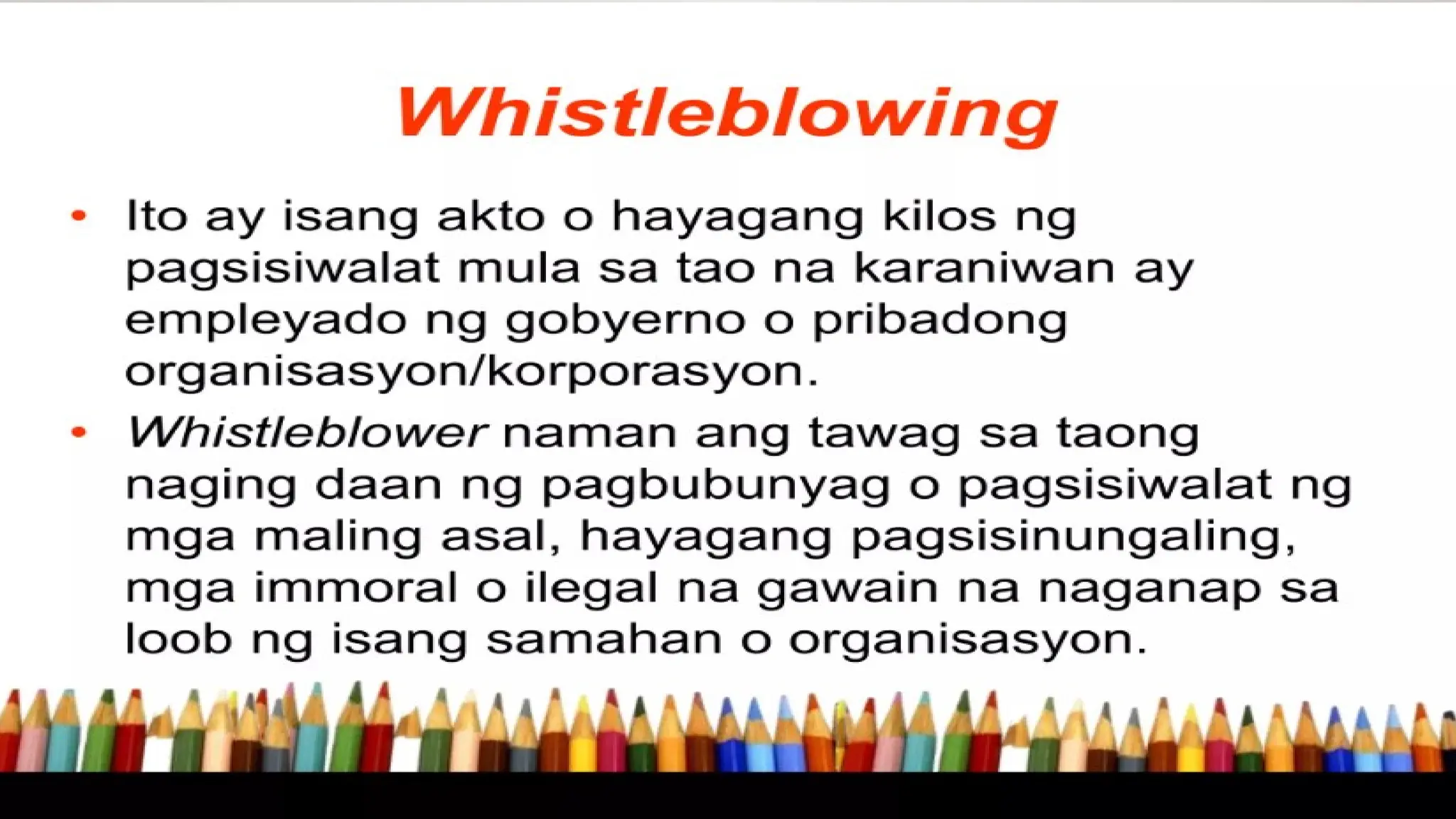 Mga isyu tungkol sa kawalan ng paggalang sa KAWALAN NG PAGAGLANG SA ...