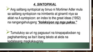 Mga Kaalaman sa Mapanuring Pagbasa | PPTX