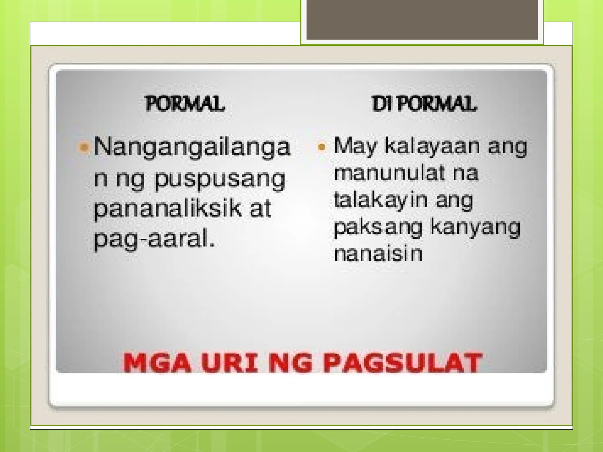 MGA KABABAIHAN NG TAIWAN NGAYON AT NOON MAKALIPAS ANG 50 TAON | PPTX