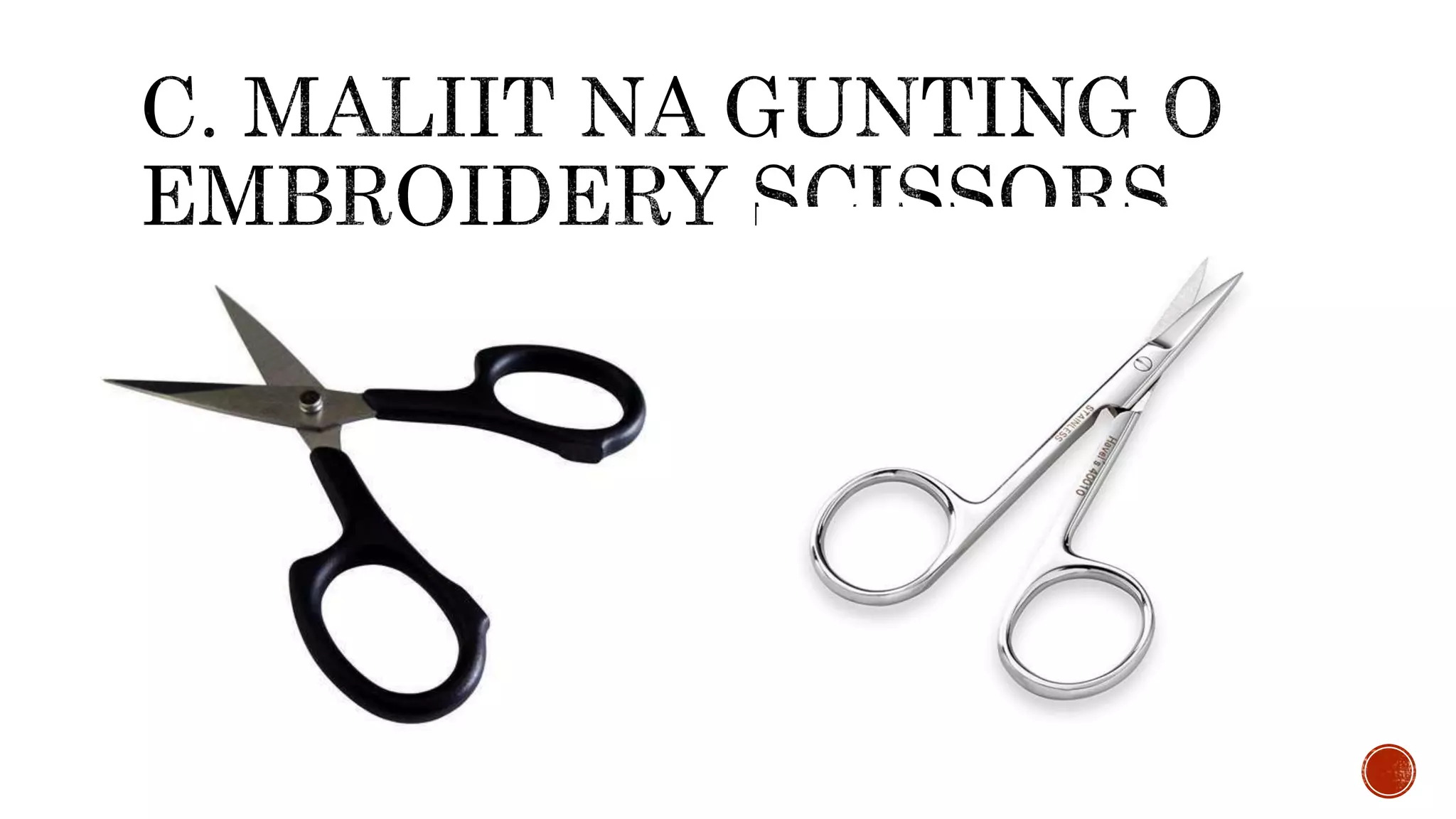 Mga kagamitan sa pananahi | PPTX