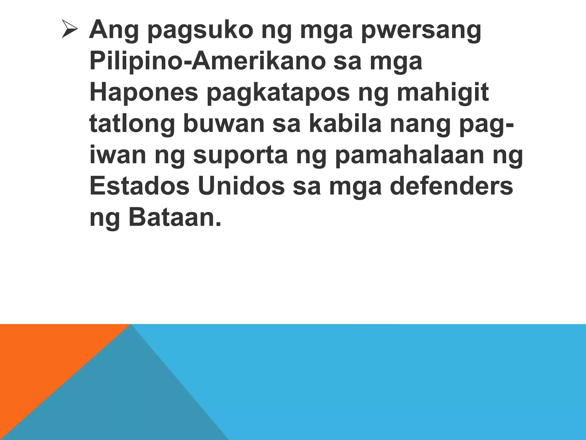 Mga kaganapan sa ikalawang digmaang pandaigdig | PPTX