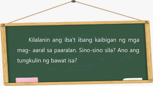 Mga kaibigan sa Paaralan | PPTX