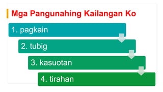 Mga Kailangan Ko | PPTX