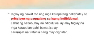 Mga karapatang pantao | PPTX