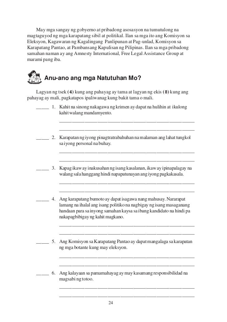 Mga Karapatang Sibil At Pulitikal