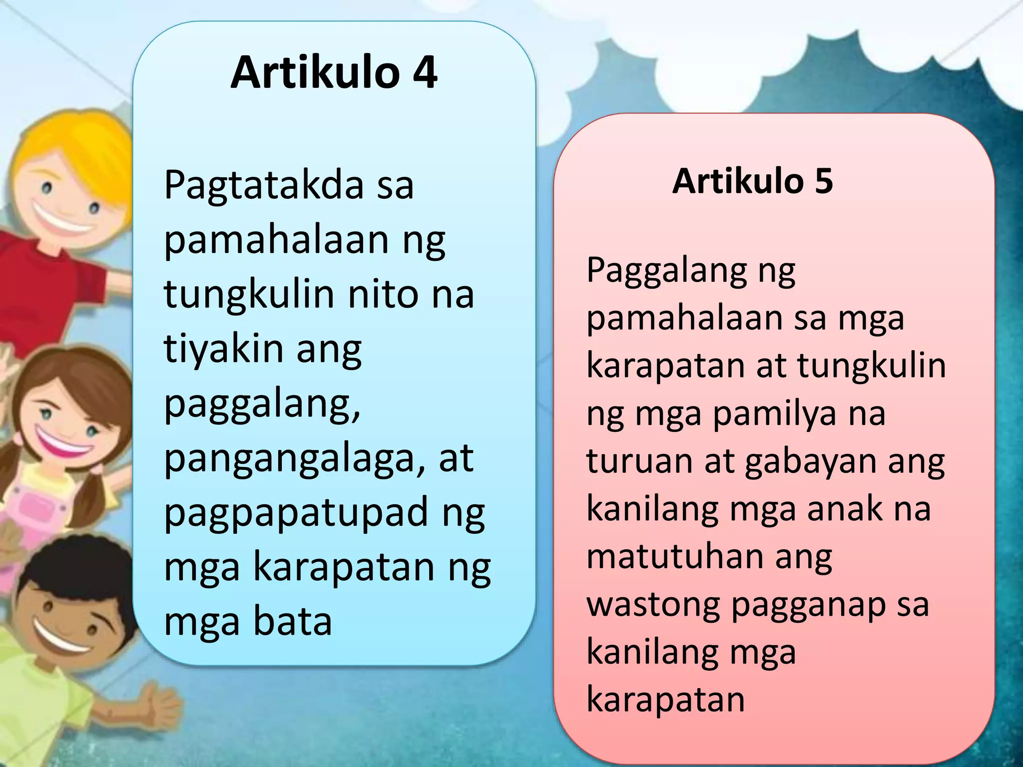 MGA KARAPATAN NG BATA | PPTX