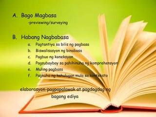 Mga kasanayan sa mapanuring pagbasa | PPTX