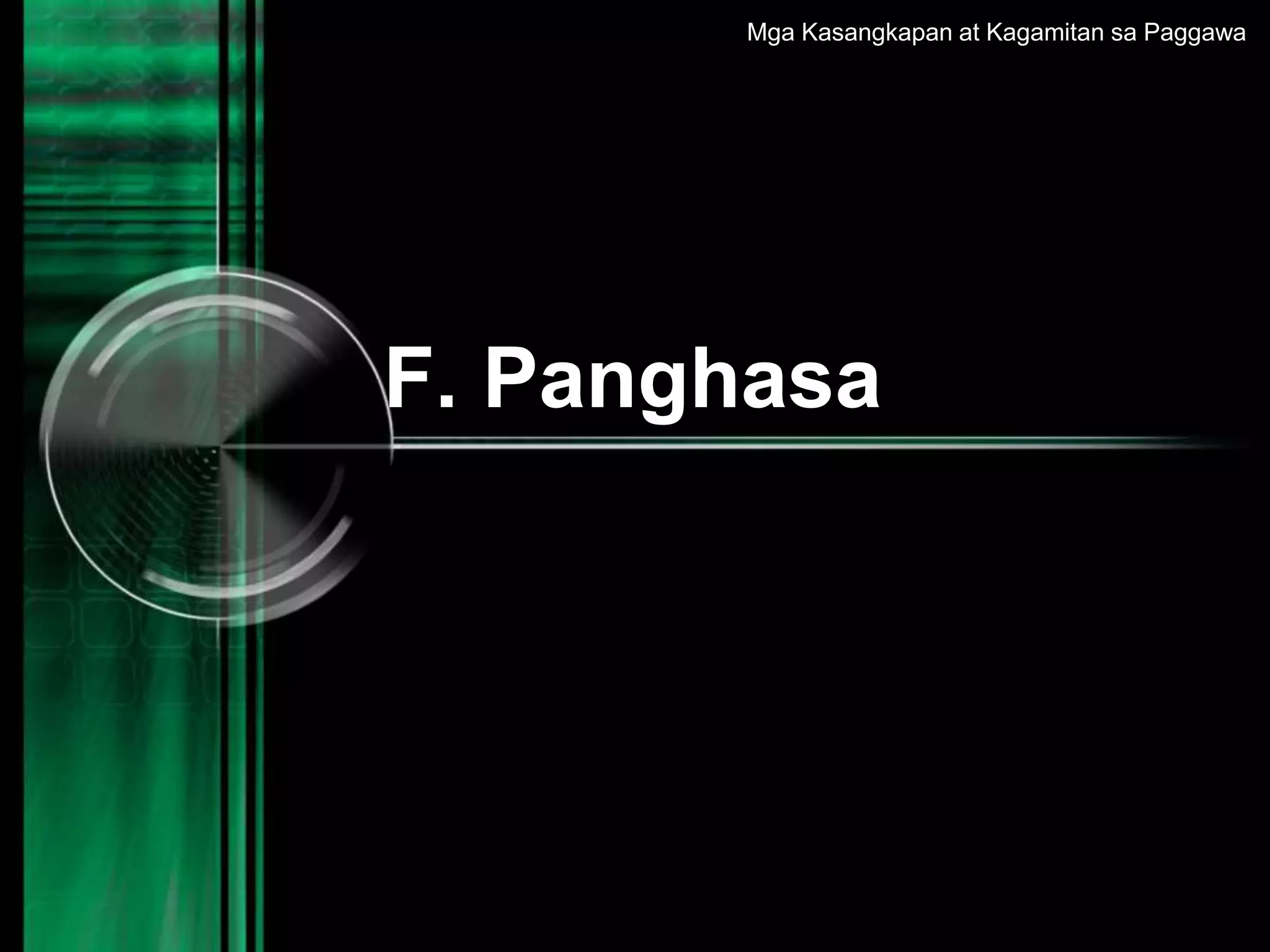 Mga kasangkapan at kagamitan sa paggawa | PPTX