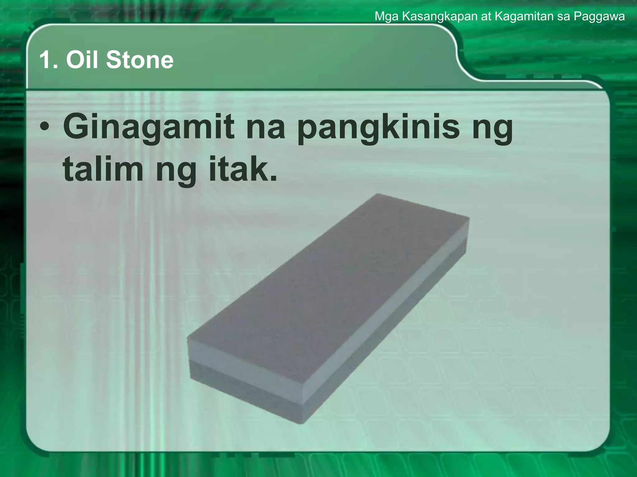Mga kasangkapan at kagamitan sa paggawa | PPTX
