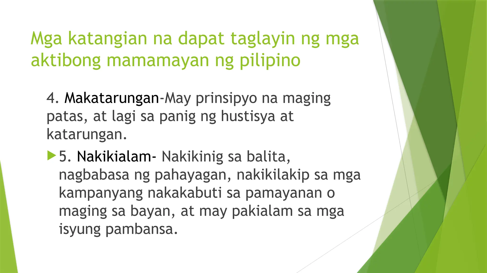 Mga katangian na dapat taglayin ng mga aktibong mamamayan ng pilipino.pptx