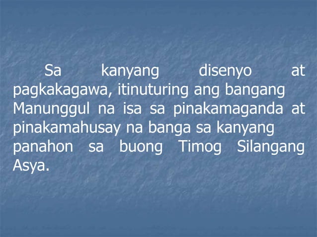 Mga katangian ng bangang manunggul | PPTX