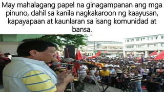 Mga katangian ng isang pinuno | PPTX
