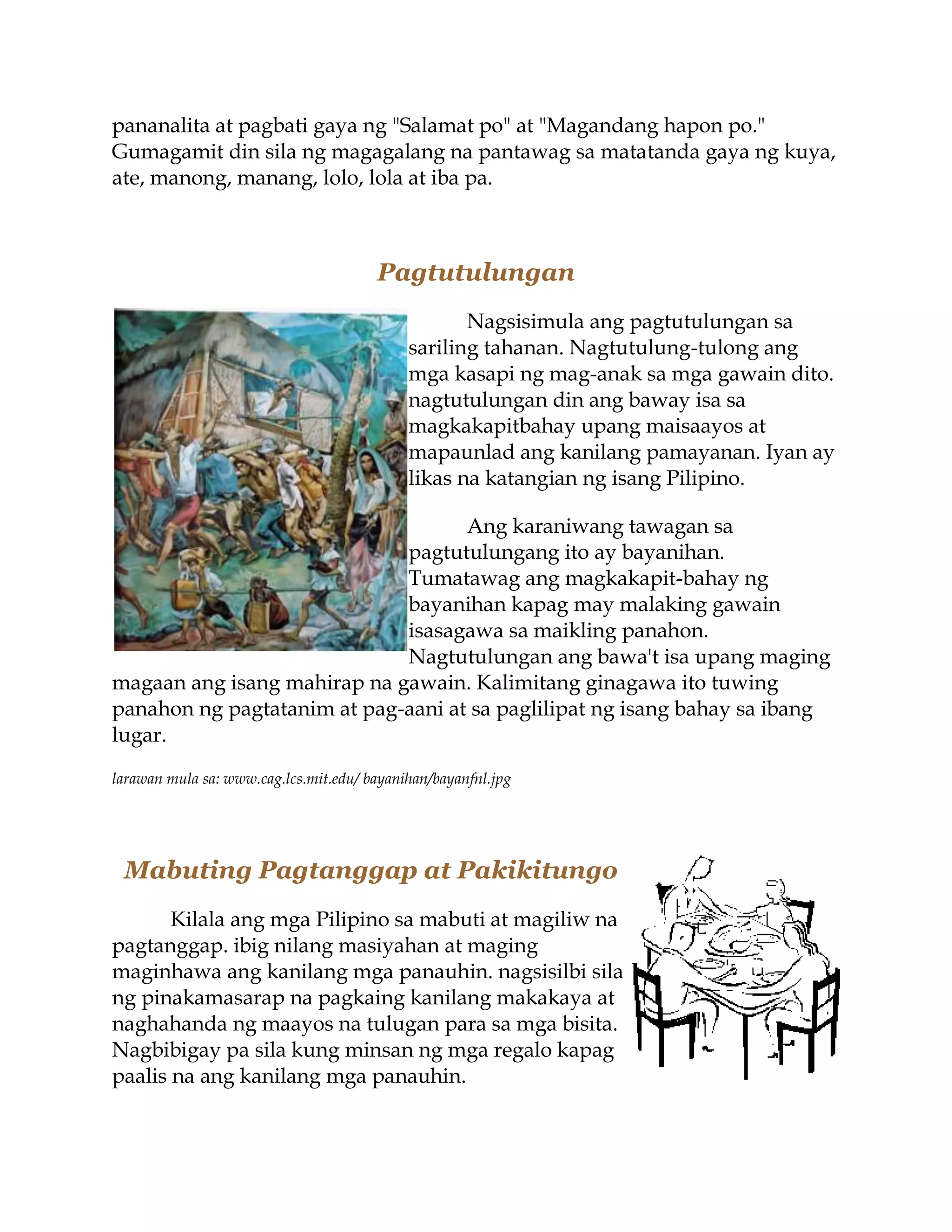 Mga katangian ng pilipino | DOCX