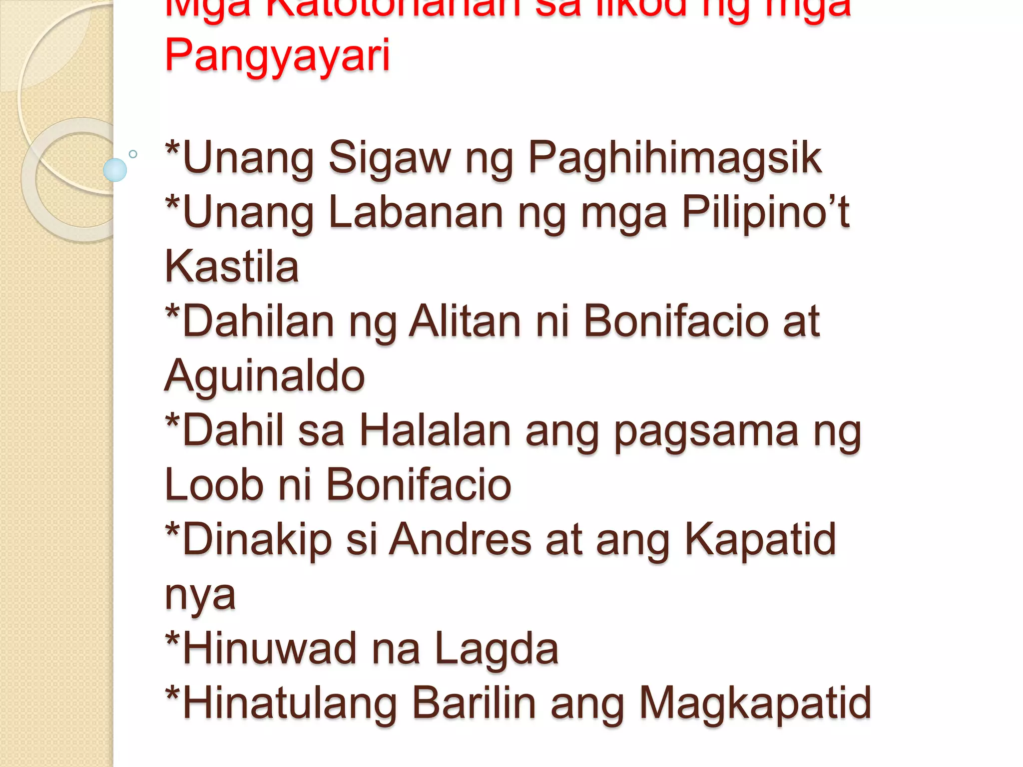 Mga Katotohanan sa likod ng mga Pangyayari.pptx Mga Katotohanan sa likod ng mga Pangyayari.pptx