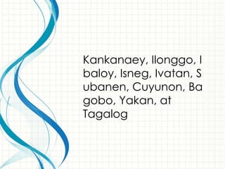Mga Katutubo sa Pilipinas | PPTX