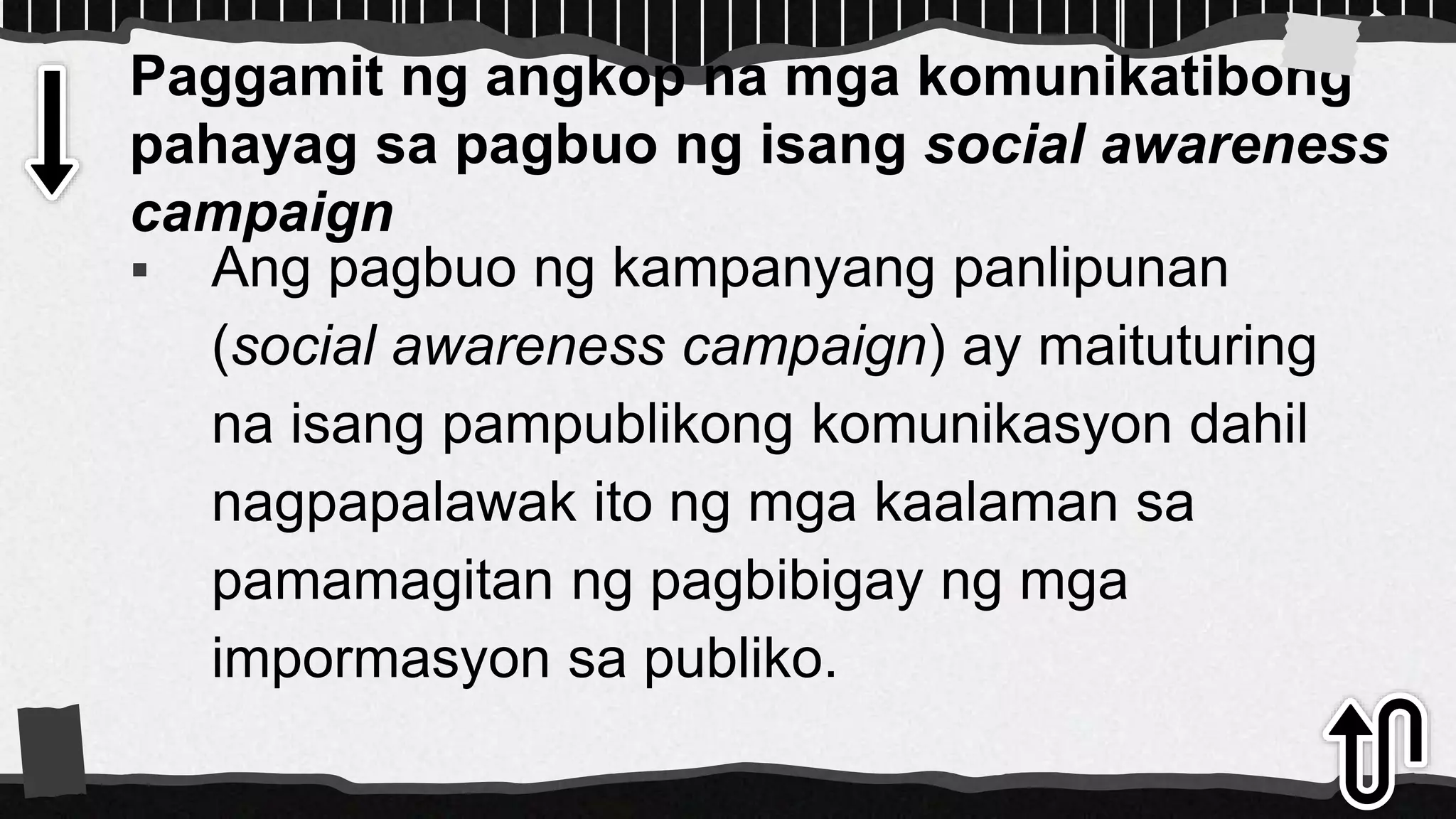 Mga Komunikatibong Pahayag sa Pagbuo ng Kampanyang Panlipunan.pptx