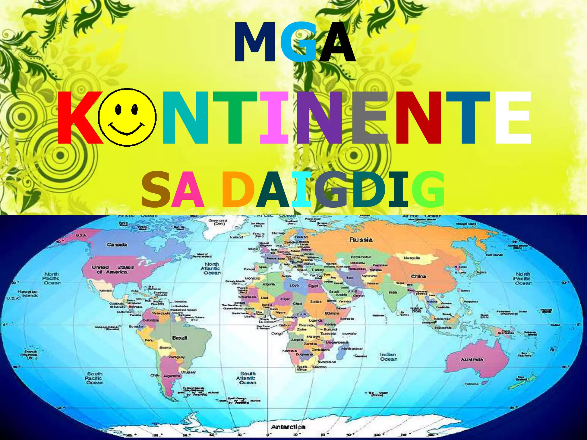Mga kontinente sa daigdig | PPTX