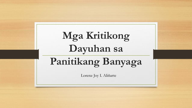 Mga Kritikong Dayuhan at Pilipino sa Panitikan.pptx