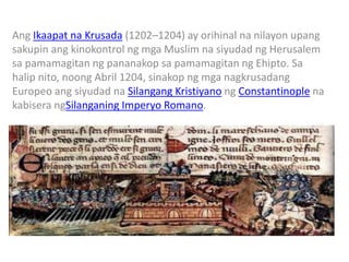 Mga krusada | PPTX