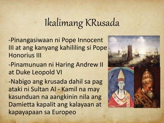 Mga krusada (unang pangkat) | PPTX