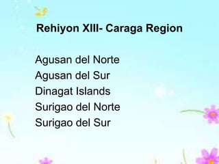 Mga lalawigan sa bawat rehiyon | PPTX