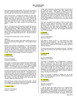 Mga Larong Pinoy (Laro ng Lahi) | PDF
