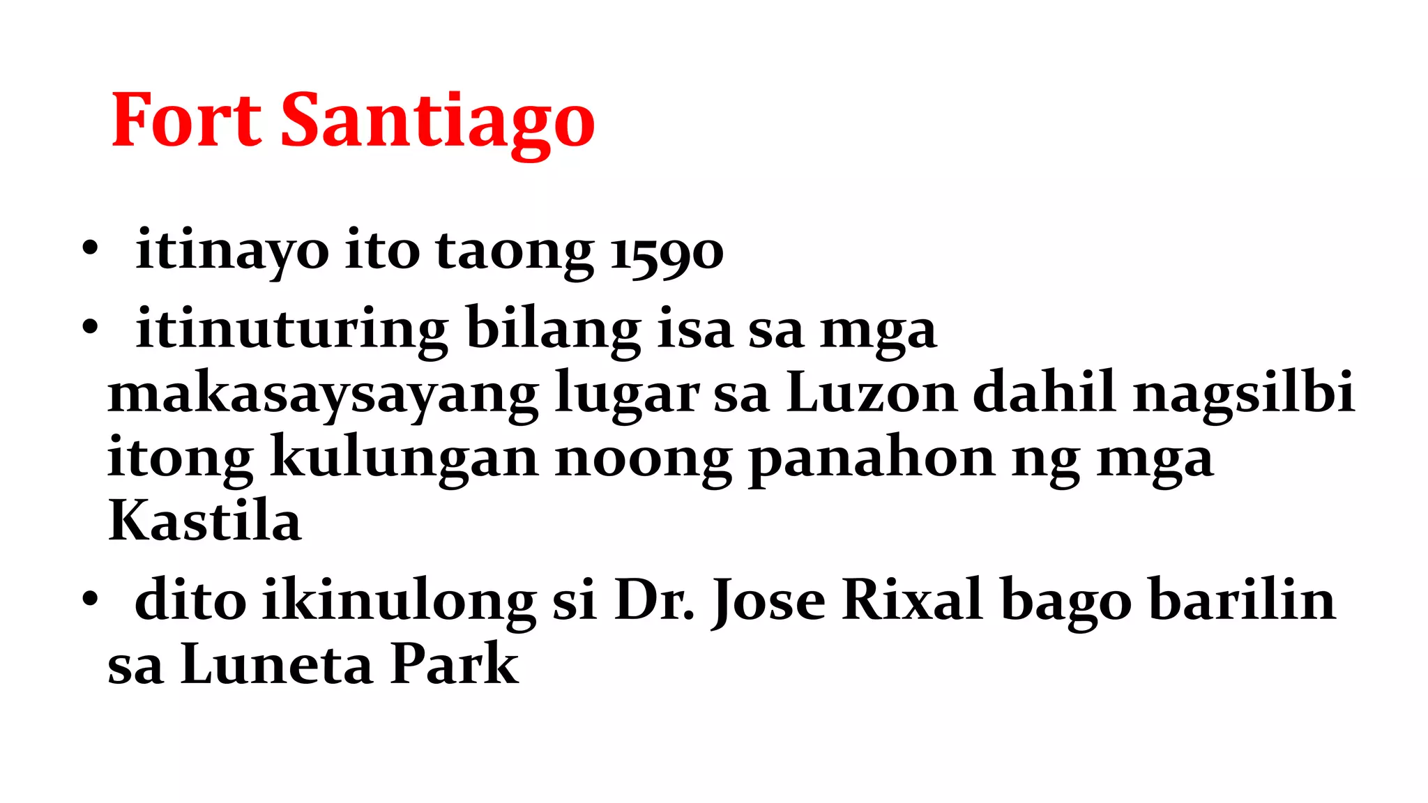 Mga Makasaysayang Lugar sa Aking Komunidad | PPTX