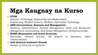 MGA MAPAMILIANG TRACK SA SENIOR HIGH SCHOOL.pptx