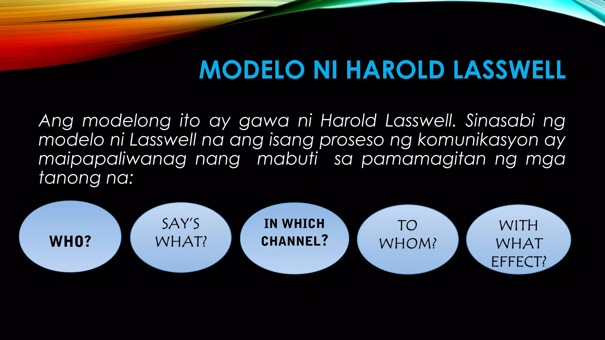 Mga Modelo ng Komunikasyon | PPT