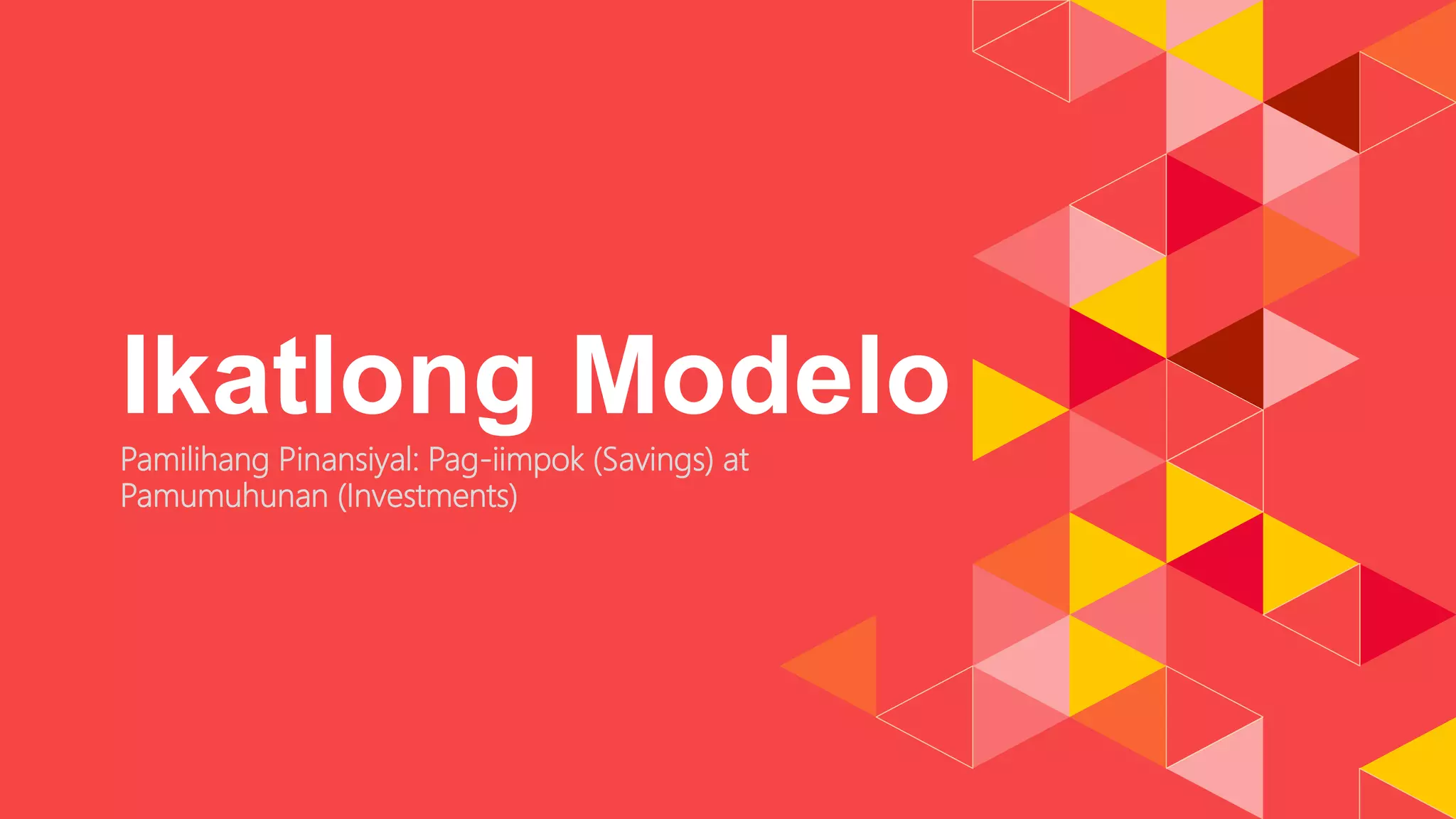 Mga Modelo Ng Pambansang Ekonomiya | PPTX