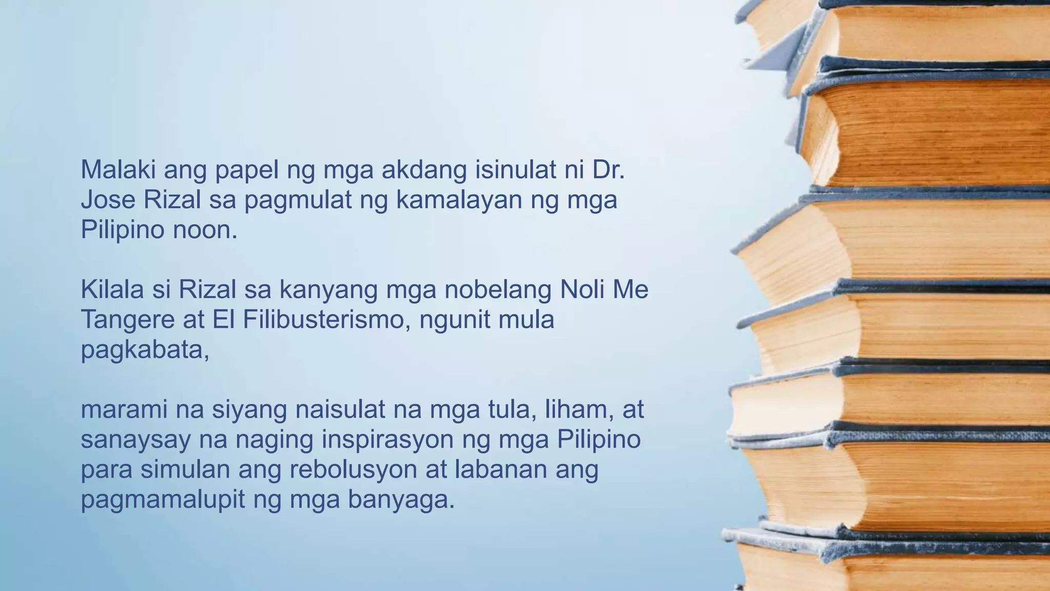 Mga Akda/Naisulat ni Dr. Jose Rizal | PPTX