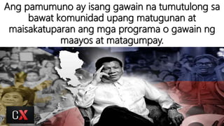 Mga namumuno sa komunidad | PPTX