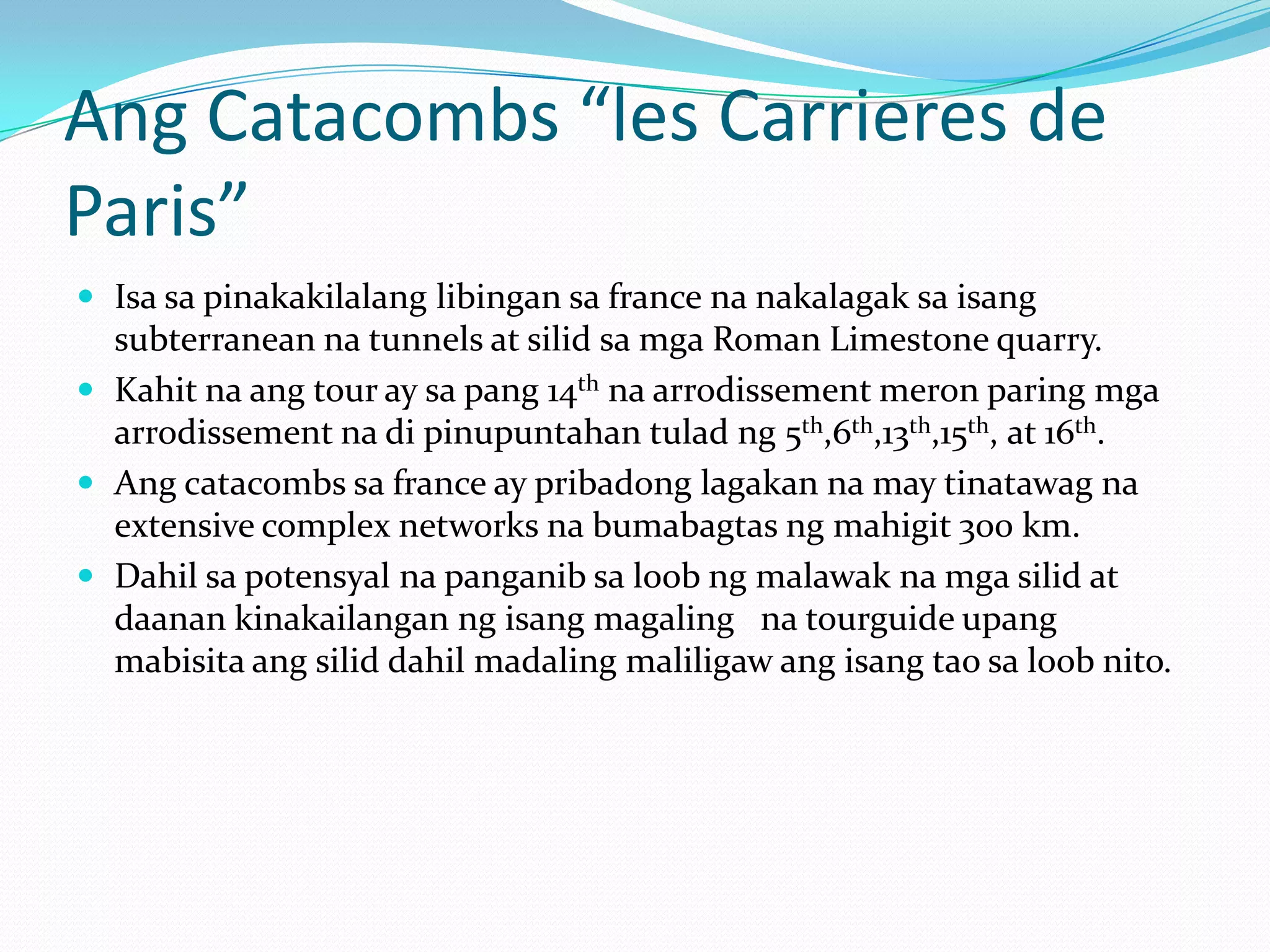 Mga natatanging lugar sa pransiya | PPTX