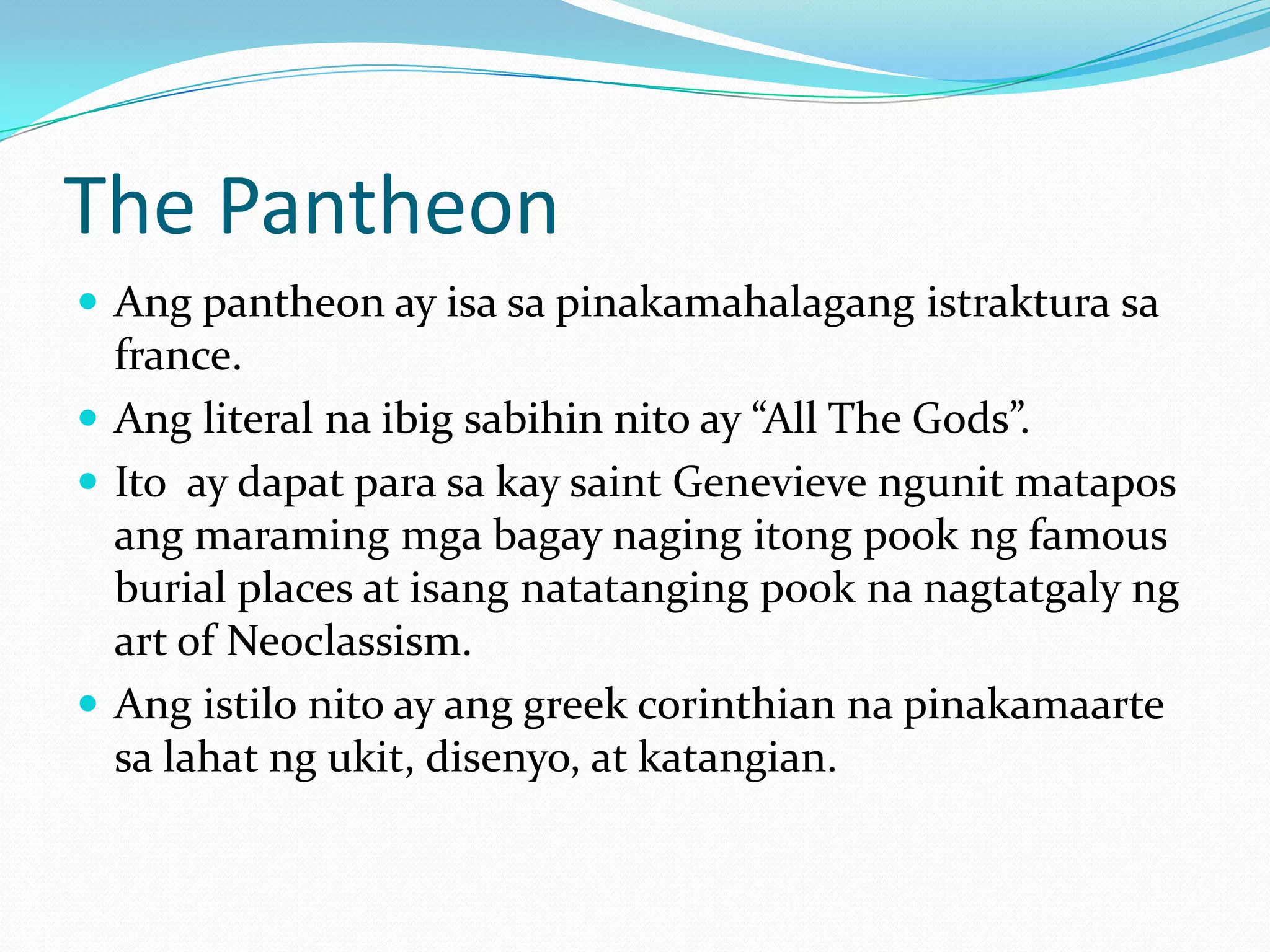 Mga natatanging lugar sa pransiya | PPTX