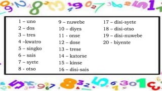 Mga numero | PPTX
