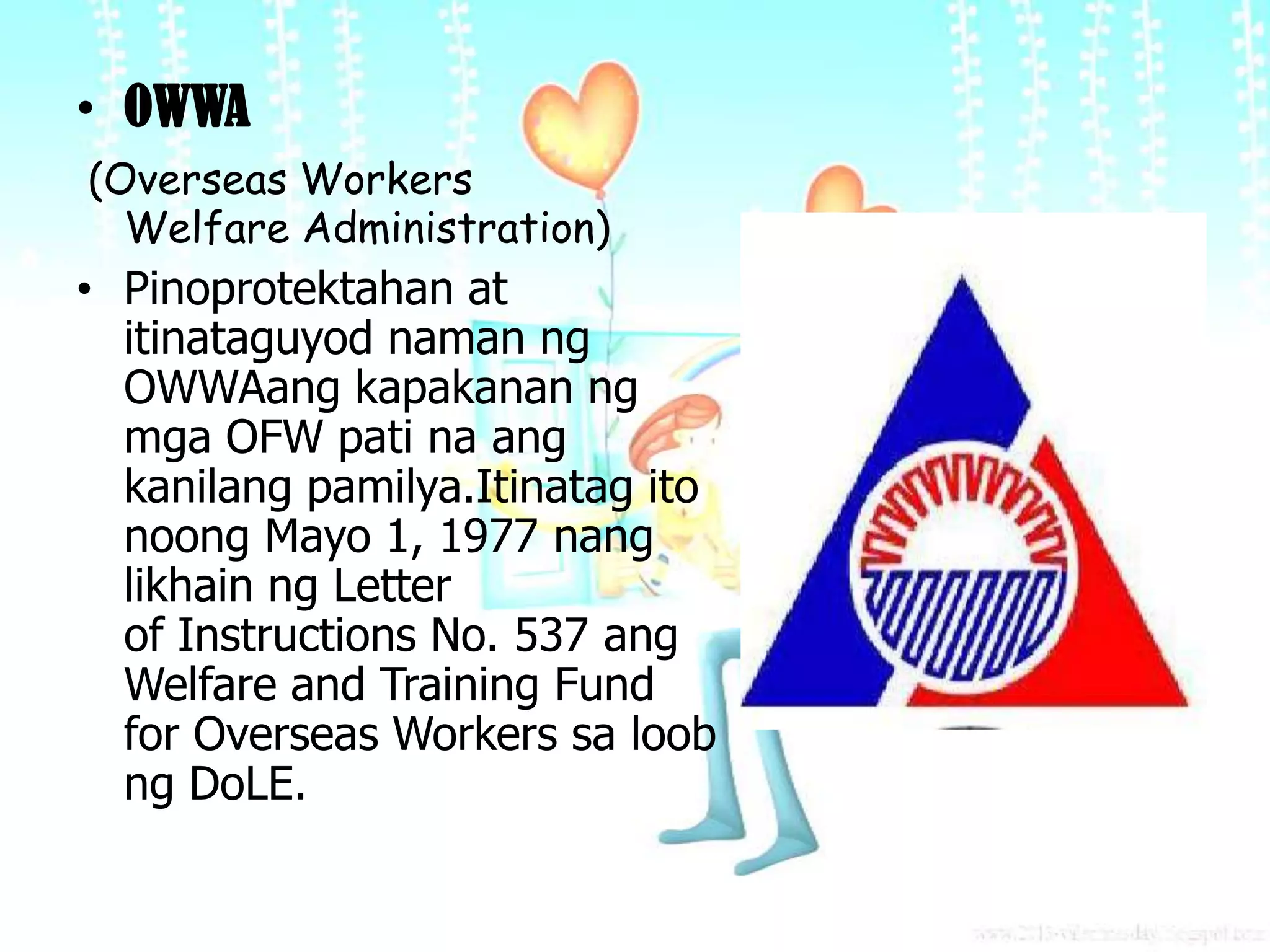 Mga ofw at ang kontribusyon nila sa ekonomiya | PPTX