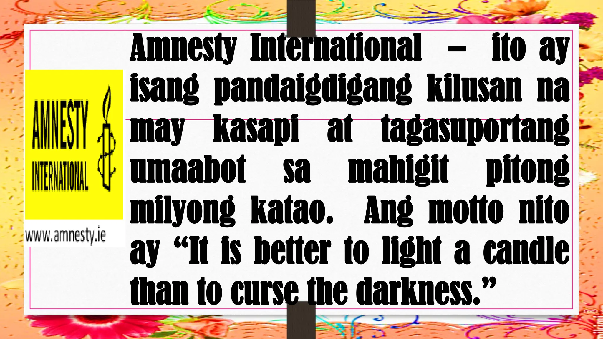 Mga organisasyon nagtataguyod sa karapatang pantao.pptx
