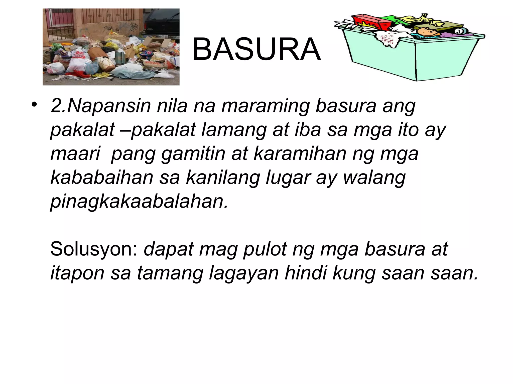 Mga problema at solusyon | PPT