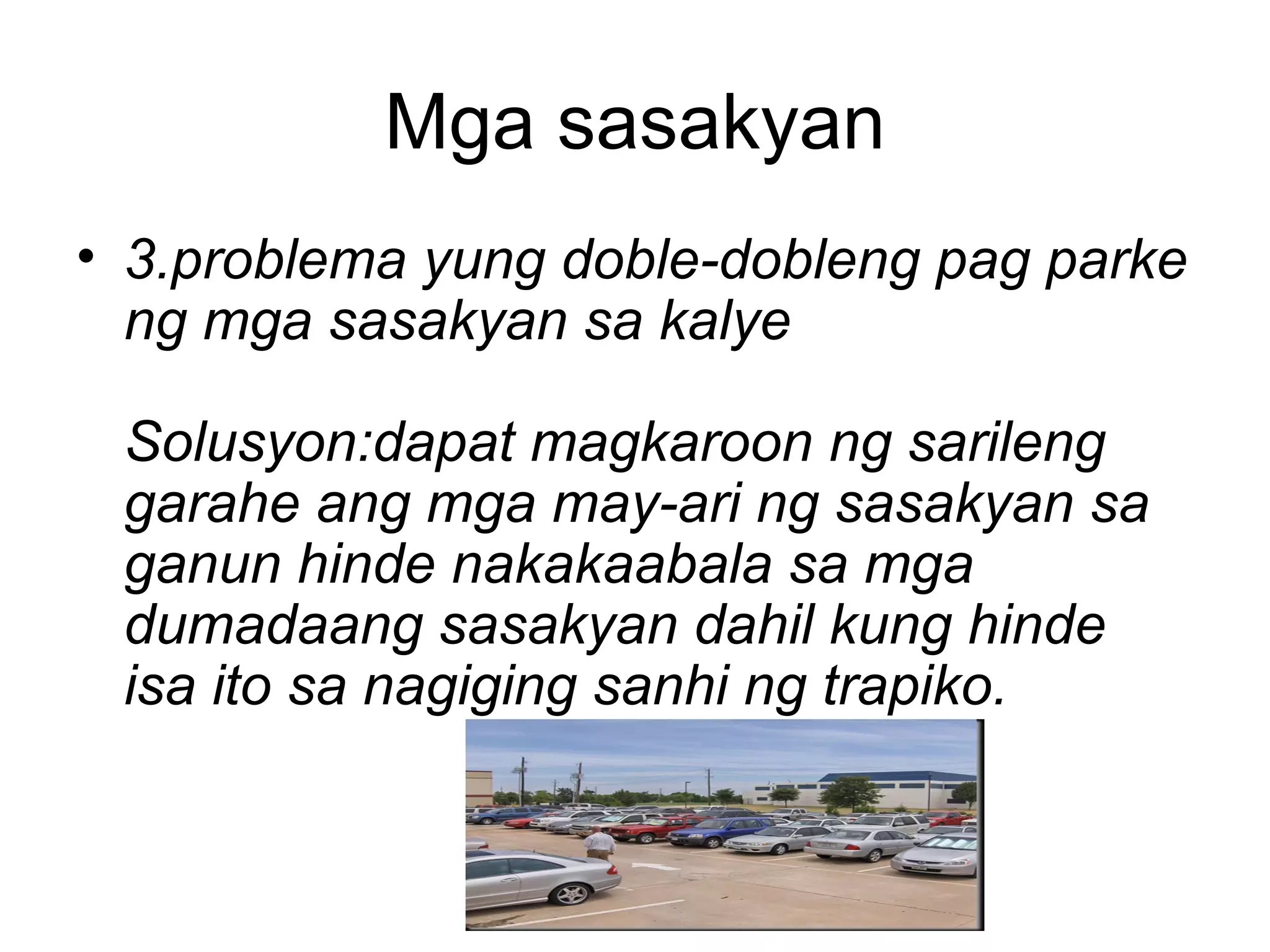 Mga problema at solusyon | PPT