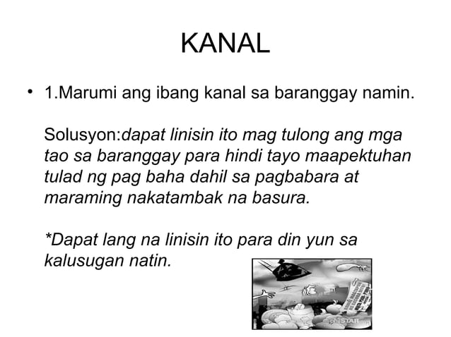 Mga problema at solusyon | PPT