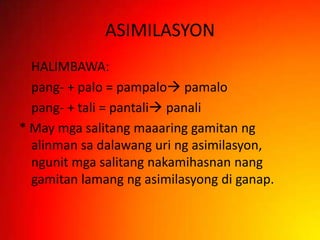 Mga pagbabagong morpoponemiko | PPTX