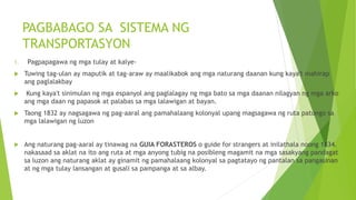 MGA PAGBABAGO SA EKONOMIYA, TRANPORTASYON AT KOMUNIKASYON g5 q3w5.pptx