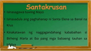 Mga pagdiriwang na panrelihiyon | PPTX