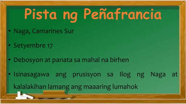 Mga pagdiriwang na panrelihiyon | PPTX