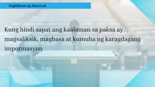 Mga pahahanda sa Sansysay at Tslumpsyihff | PDF