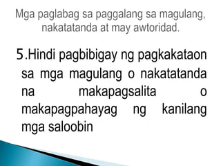 Mga paglabag sa magulang nakatatanda at may awtoridad demo.pptx