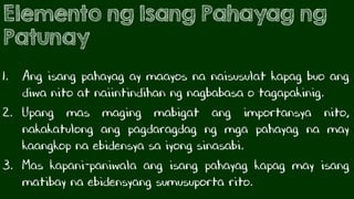 MGA PAHAYAG SA PAGBIBIGAY PATUNAY FIL 7 | PDF