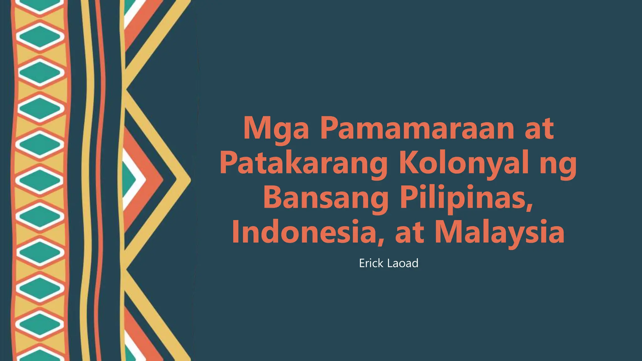 Mga Pamamaraan at Patakarang Kolonyal ng Bansang Pilipinas.pptx